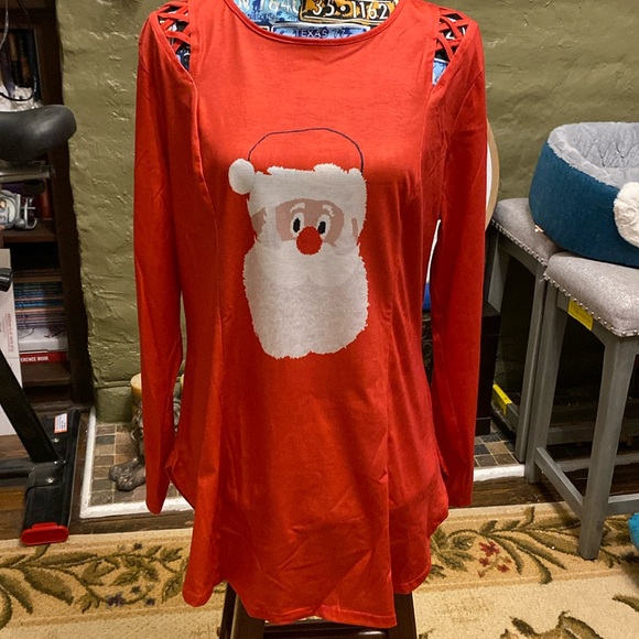 Tops | Christmas Tunic Top | Poshmark
